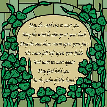 "May the Road Rise to Meet You Irish Blessing" Sticker for Sale by ...