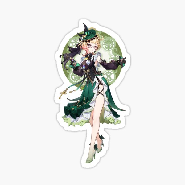 "genshin impact emilie" Sticker by bashhonkdesign | Redbubble
