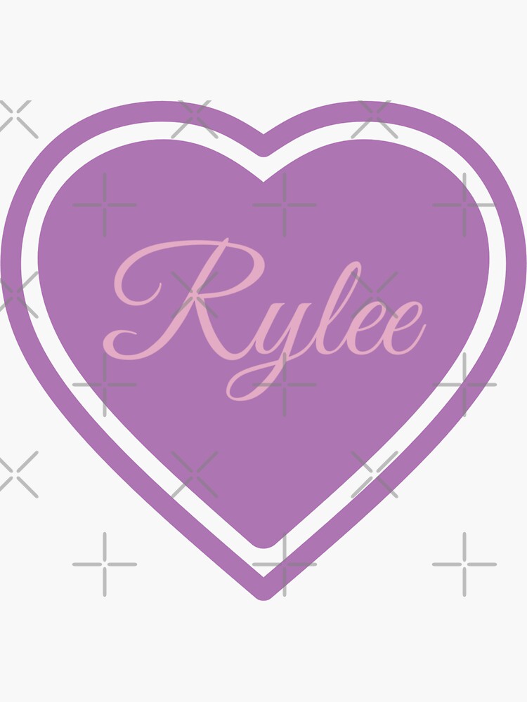 "Rylee Girl Name Purple" Sticker for Sale by cameronka1 | Redbubble