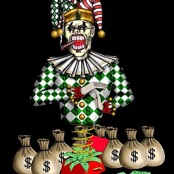 "Psychopath Cartel Jester Mafia Romper Room" Sticker for Sale by ...