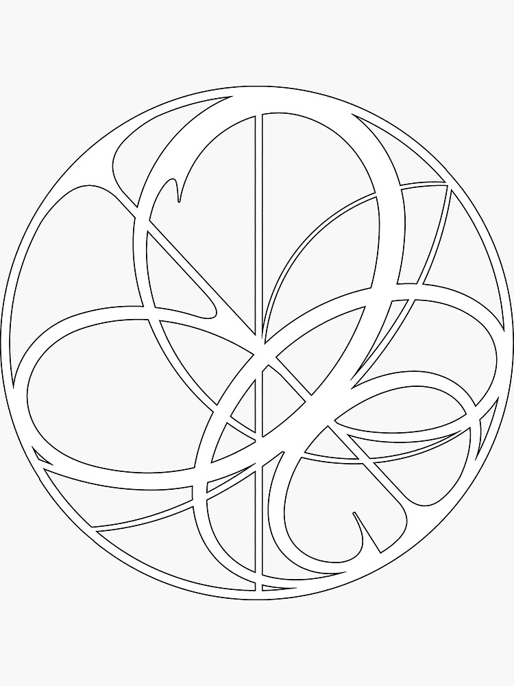 "aespa - Armageddon Symbol (White)" Sticker for Sale by Positive | K4U ...