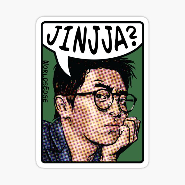 "Jinjja Man - 진짜맨" Sticker for Sale by Worldsedge | Redbubble