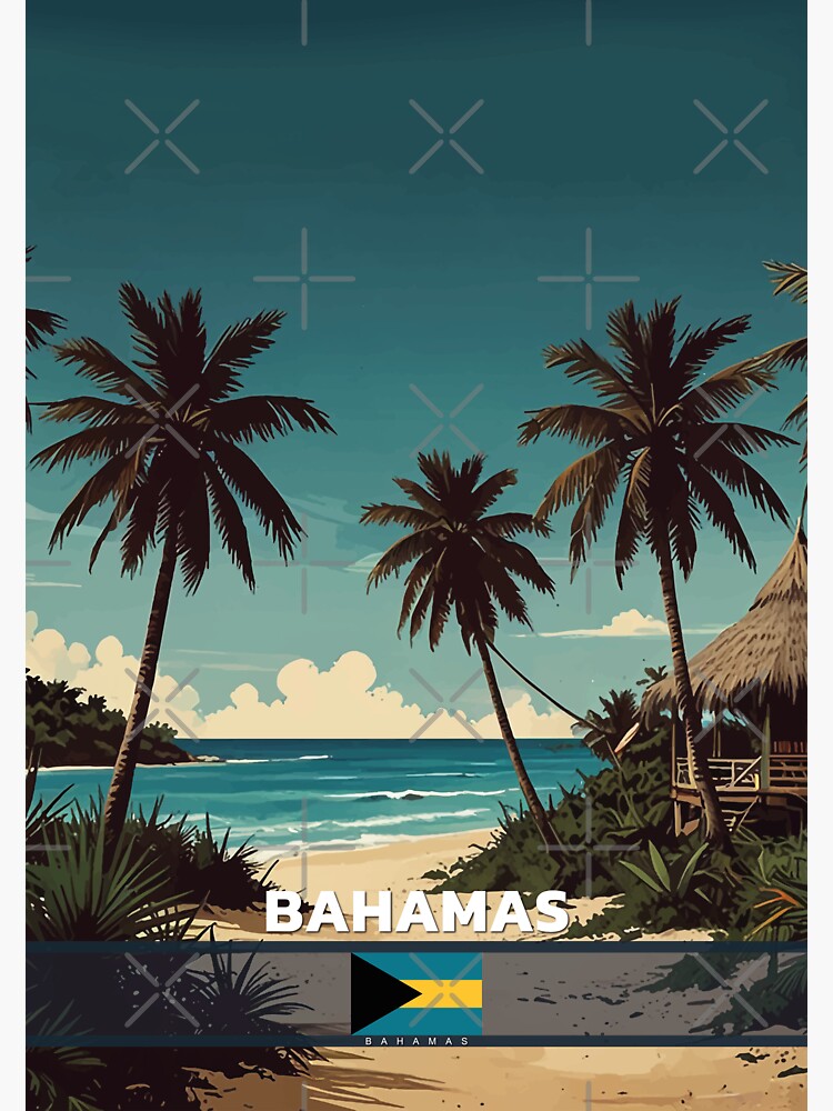 "Bahamas Travel " Sticker for Sale by Thistle-TShop | Redbubble