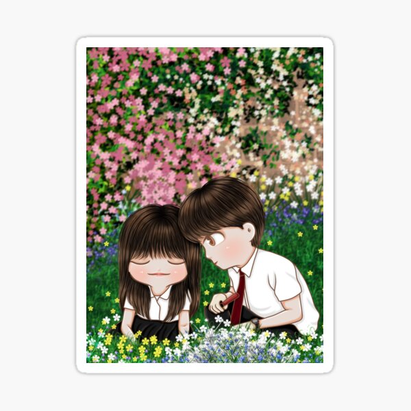 "lovely runner" Sticker for Sale by maknaesketch | Redbubble