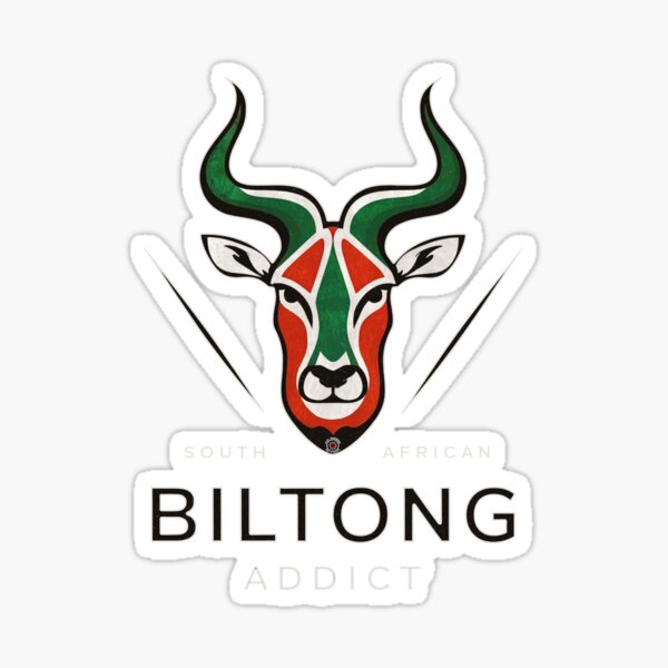 "South African Kudu Biltong Addict Lover mk2 - Eye Voodoo" Sticker for ...