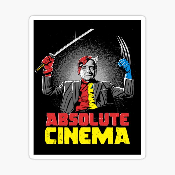 "Absolute Cinema" Sticker for Sale by butcherbilly | Redbubble