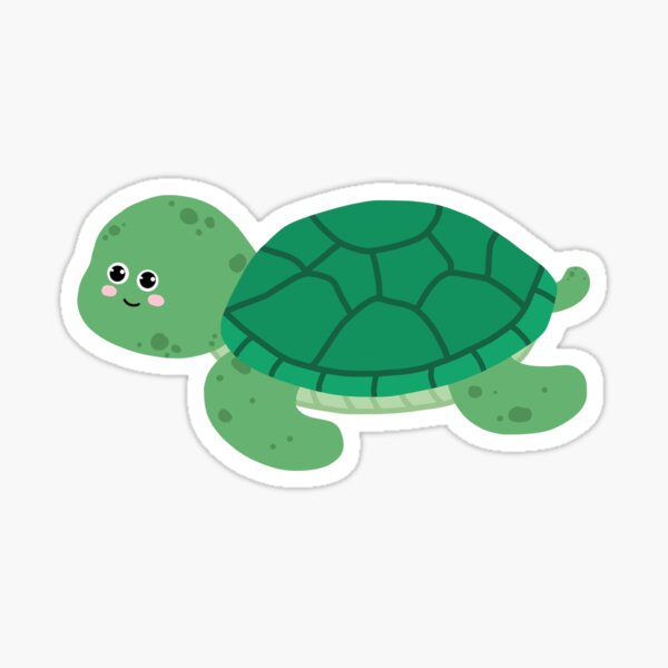 "Cute Baby Turtle " Sticker for Sale by Hello-Cuties | Redbubble