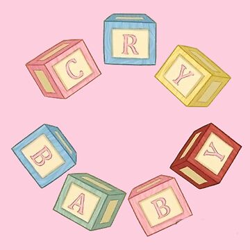 "Cry Baby " Sticker for Sale by Hella-Stickers | Redbubble