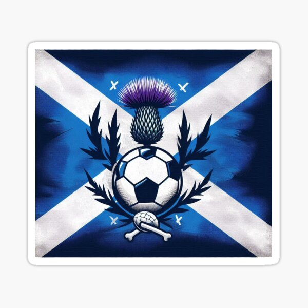 "Scotland Saltire Football Thistle Haggis" Sticker for Sale by ...