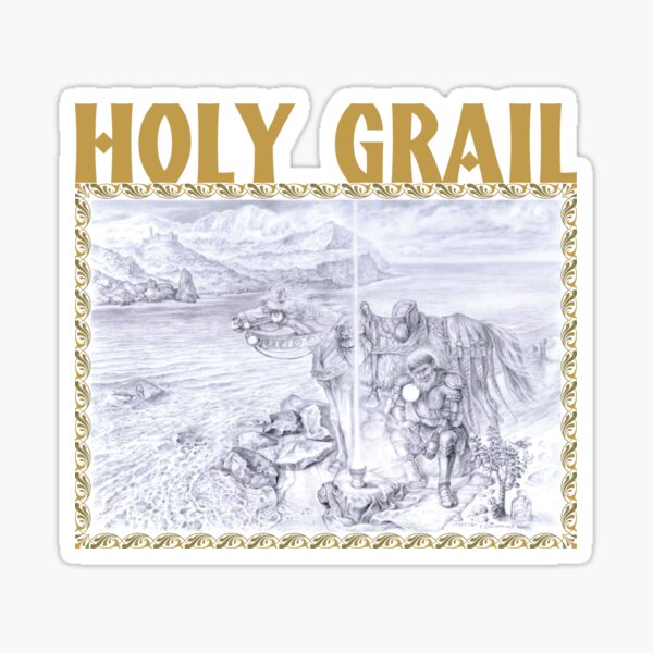 "HOLY GRAIL" Sticker for Sale by AleksARTua | Redbubble