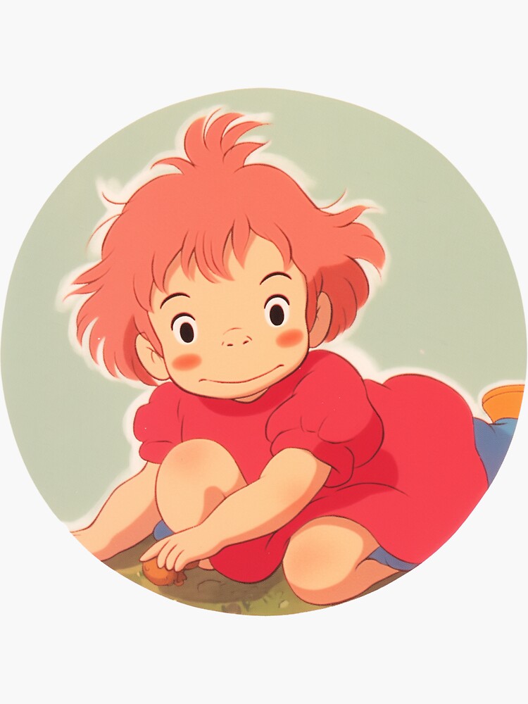 "Ponyo Cute" Sticker for Sale by aetherial-ai | Redbubble
