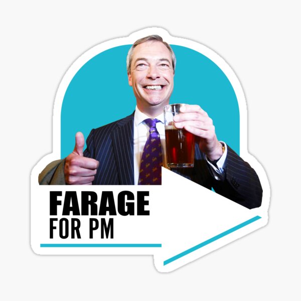 "Nigel Farage Reform UK" Sticker for Sale by Greenthumb94 | Redbubble