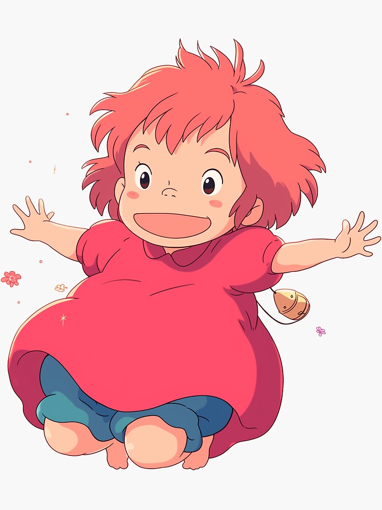 "Ponyo Cute" Sticker for Sale by aetherial-ai | Redbubble