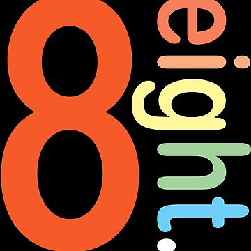 "Number 8 Boy 8th birthday eight years old" Sticker for Sale by ...