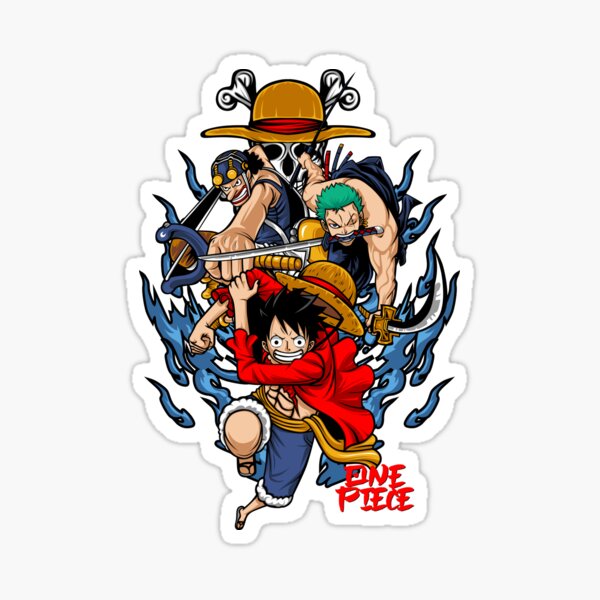 "One Piece - Monkey D. Luffy " Sticker for Sale by colimoarty | Redbubble