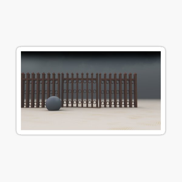 "Fence..." Sticker by AtelierFafard | Redbubble