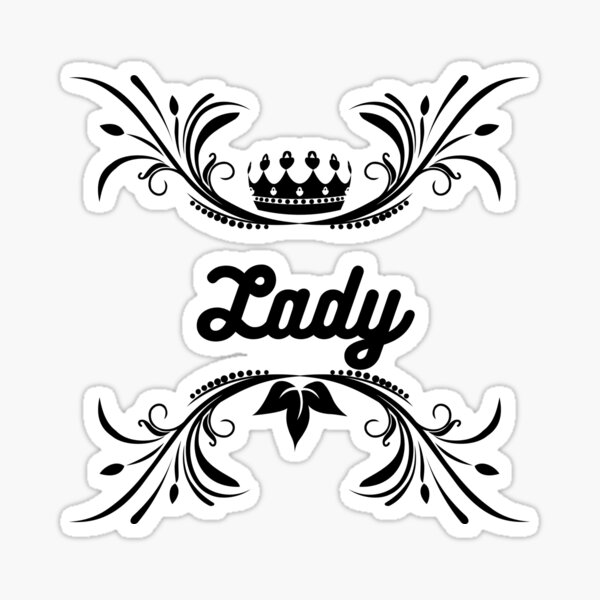 "Lady" Sticker for Sale by mariakristina | Redbubble