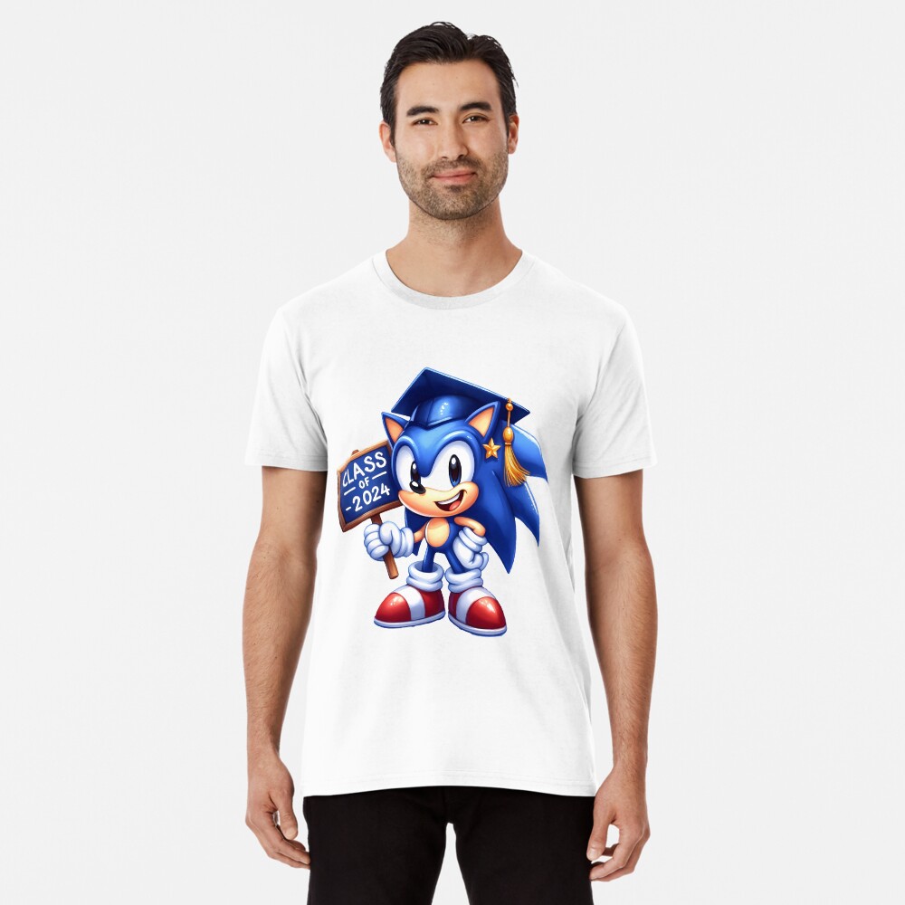 "Sonic Graduation Sign" Sticker for Sale by frosticakes | Redbubble