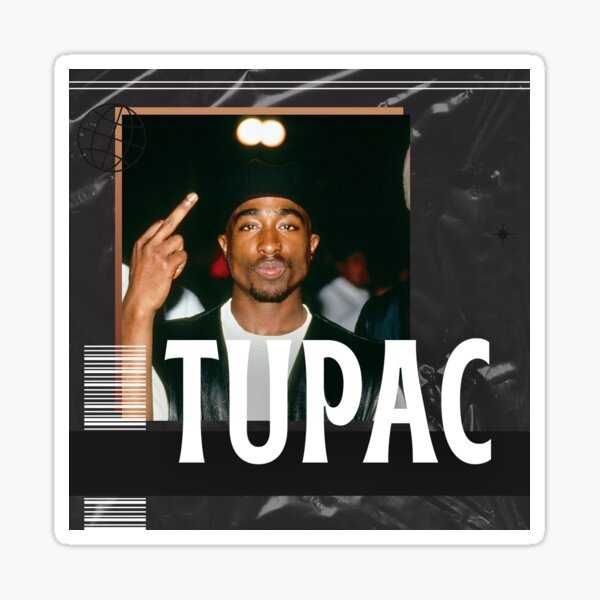 "Tupac" Sticker for Sale by Gods Art | Redbubble