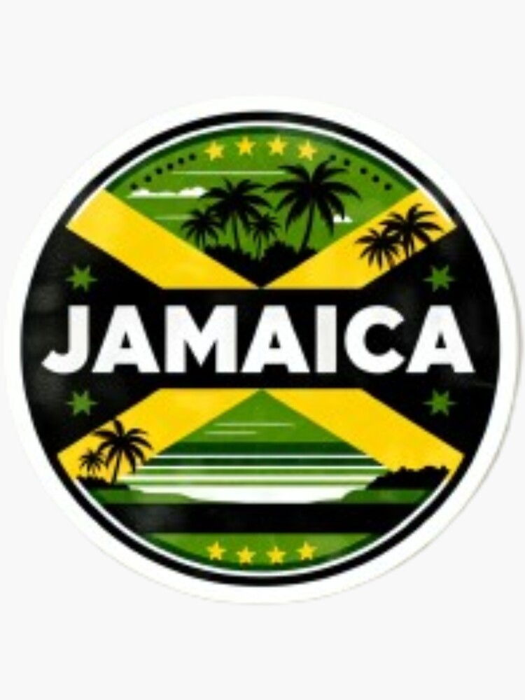 "Jamaica Sticker" Sticker for Sale by STICKERBYMUIRS | Redbubble