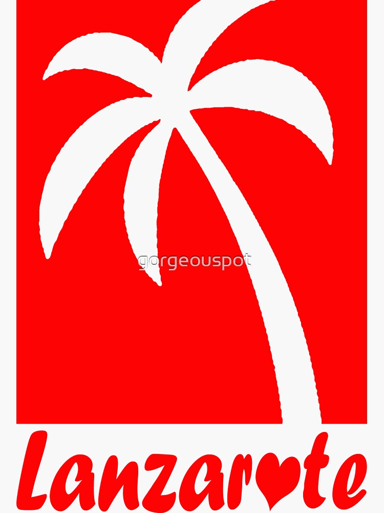 "Lanzarote" Sticker for Sale by gorgeouspot | Redbubble
