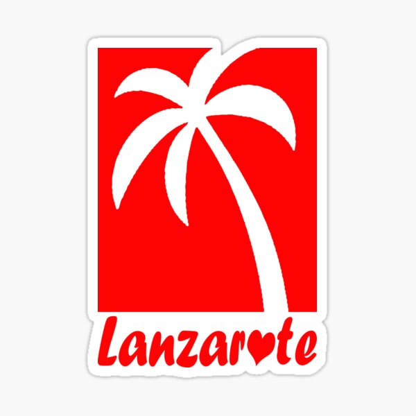 "Lanzarote" Sticker for Sale by gorgeouspot | Redbubble