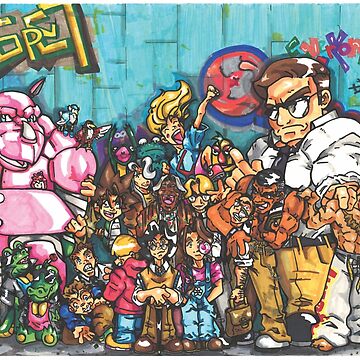 "The Down Beat - Everyone Else " Sticker for Sale by I-Ink | Redbubble