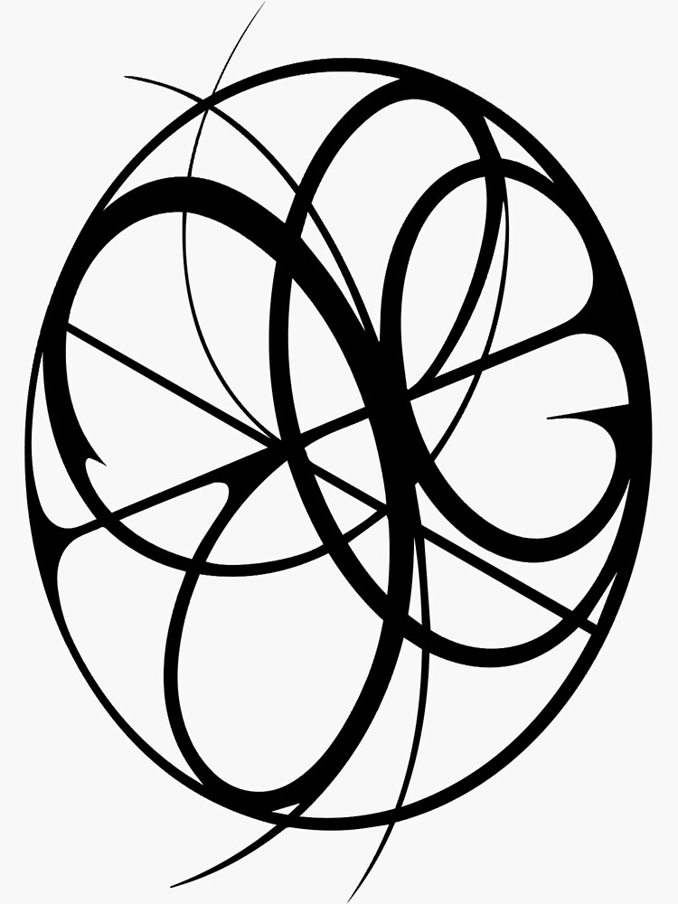 "aespa - Armageddon Authentic Symbol (Black)" Sticker for Sale by ...