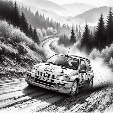 "Citroën SAXO rally" Sticker by V4Y3 | Redbubble