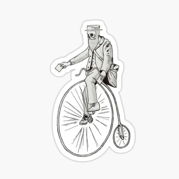 "Vintage Zombie Postman" Sticker for Sale by Pat Seventhproof | Redbubble