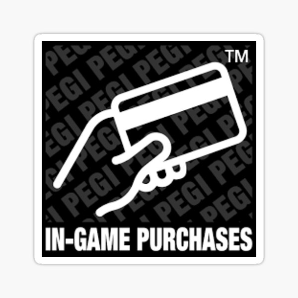 "Pegi In Game Purchase Logo" Sticker for Sale by Beberoni | Redbubble