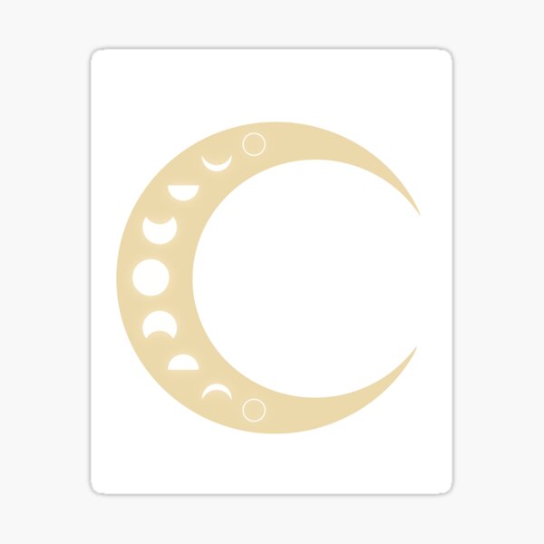 "Neutral Crescent" Sticker for Sale by Sacred Minds Studio | Redbubble