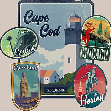 "Traverse Family Cape Cod Travel Stickers" Zipped Hoodie for Sale by ...