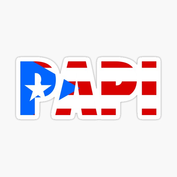 "PAPI Puerto Rican Flag Collection - Celebrate Your Heritage" Sticker ...