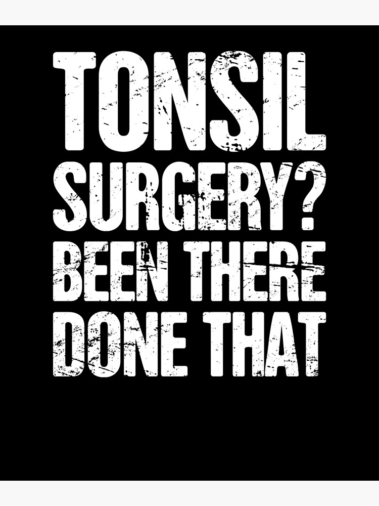 "Lustige Tonsillitis Tonsillenchirurgie Get Well Gift" Poster von ...