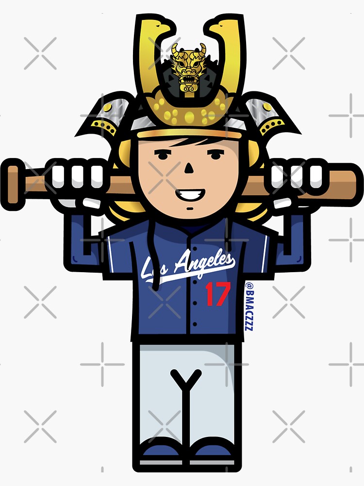 "Shohei Ohtani - Los Angeles 17 Blue" Sticker for Sale by TheBmacz ...