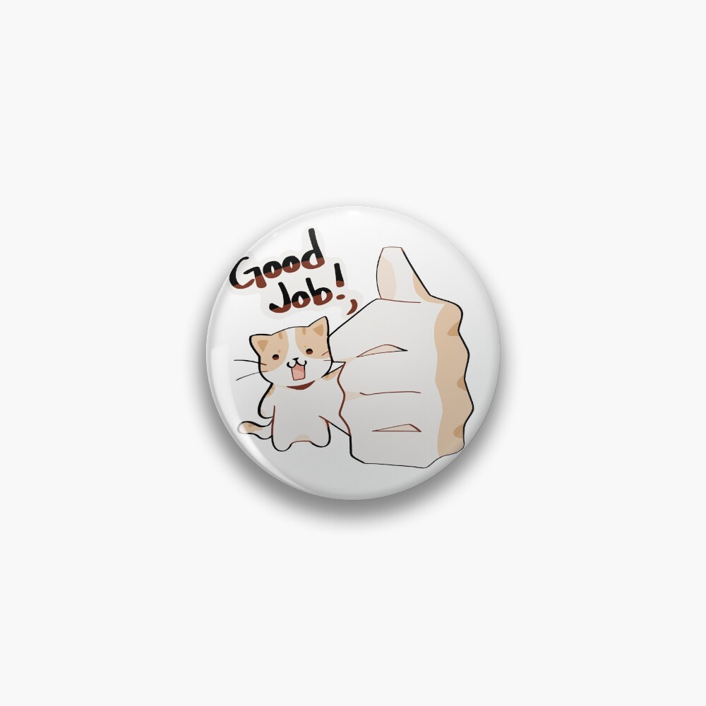 "Good Job Cat" Sticker for Sale by SandraV1 | Redbubble
