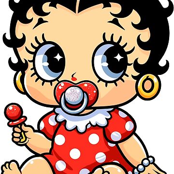 "Adorable Baby Betty Boop With Rattle" Sticker for Sale by Artbyminga ...