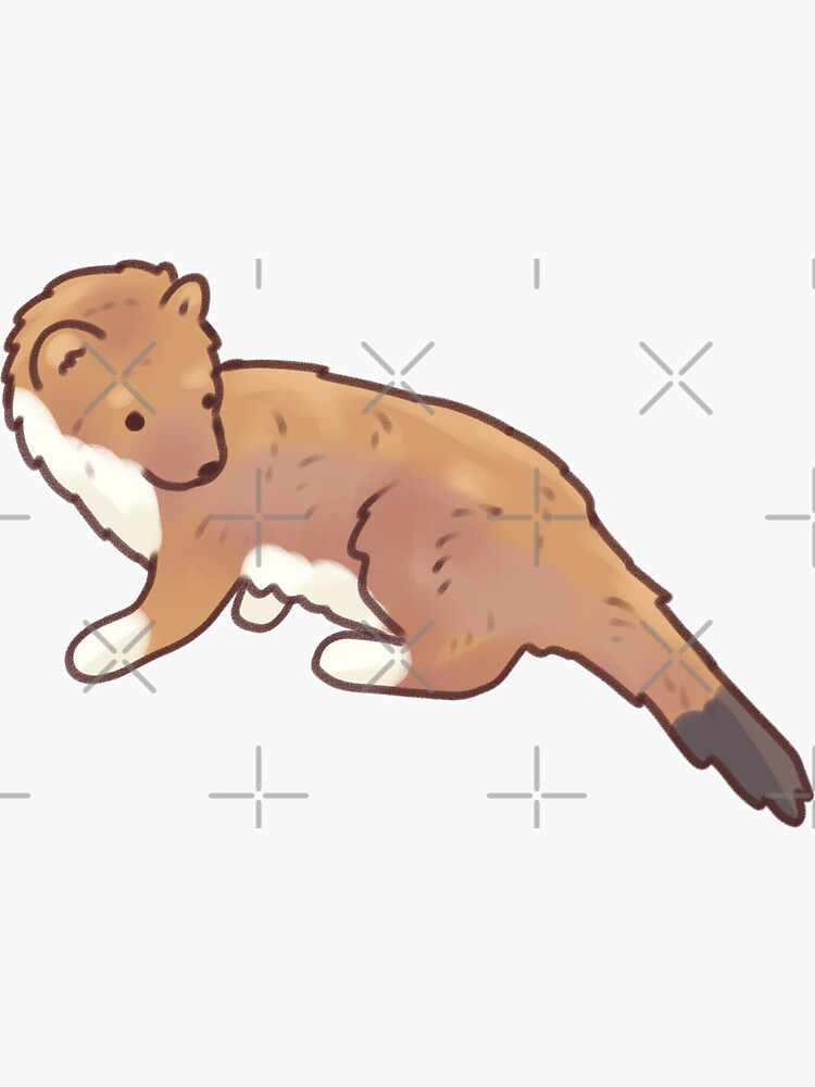 "weasel drawing " Sticker for Sale by Artofmayara | Redbubble