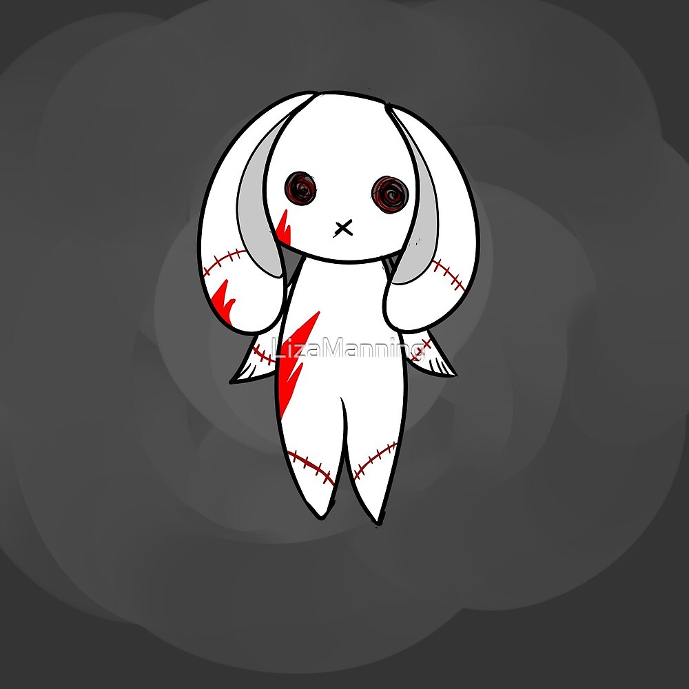 "CUTE CREEPY RABBIT BUNNY MEME" by LizaManning | Redbubble