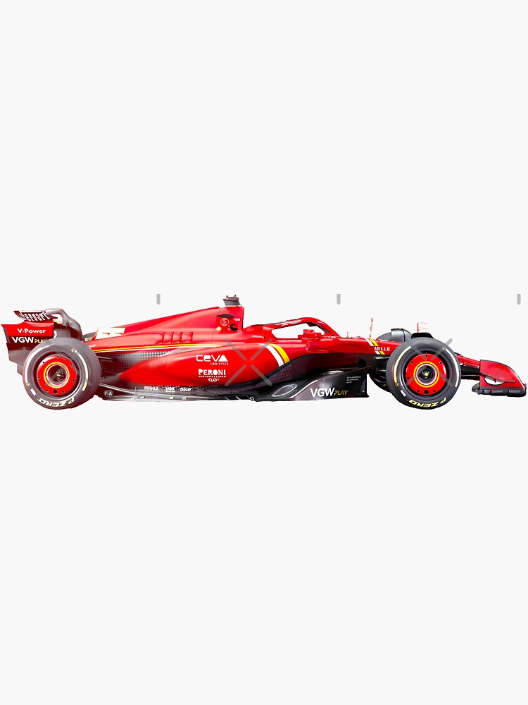 "Scuderia Ferrari F1 Team car 2024 SF24 drivers Charles Leclerc and ...