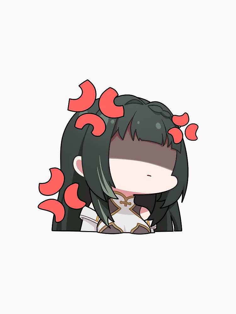 "wuthering waves angry baizhi" Sticker for Sale by Hirohikoady | Redbubble