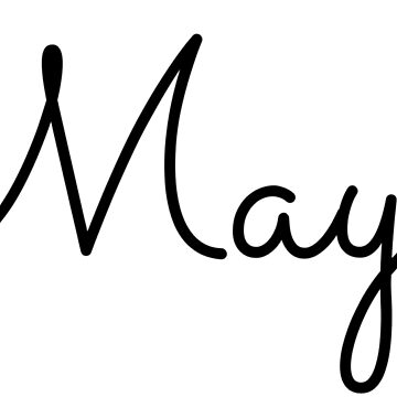 "Writing Maya Name Label" Sticker for Sale by NormadWorld | Redbubble