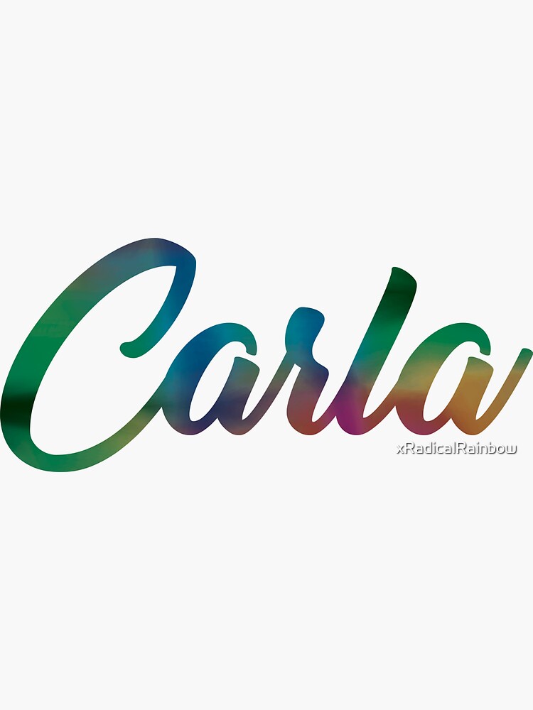 "Carla" Sticker for Sale by xRadicalRainbow | Redbubble