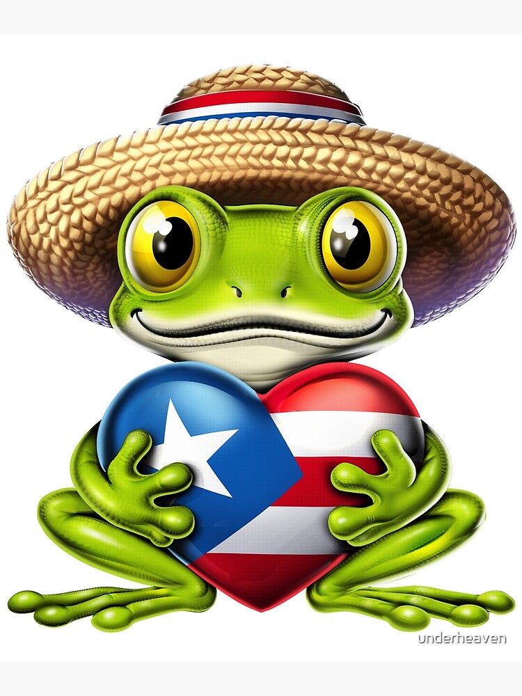 "Puerto Rico Coqui Frog" Poster for Sale by Nikolay Lachezarov Todorov ...