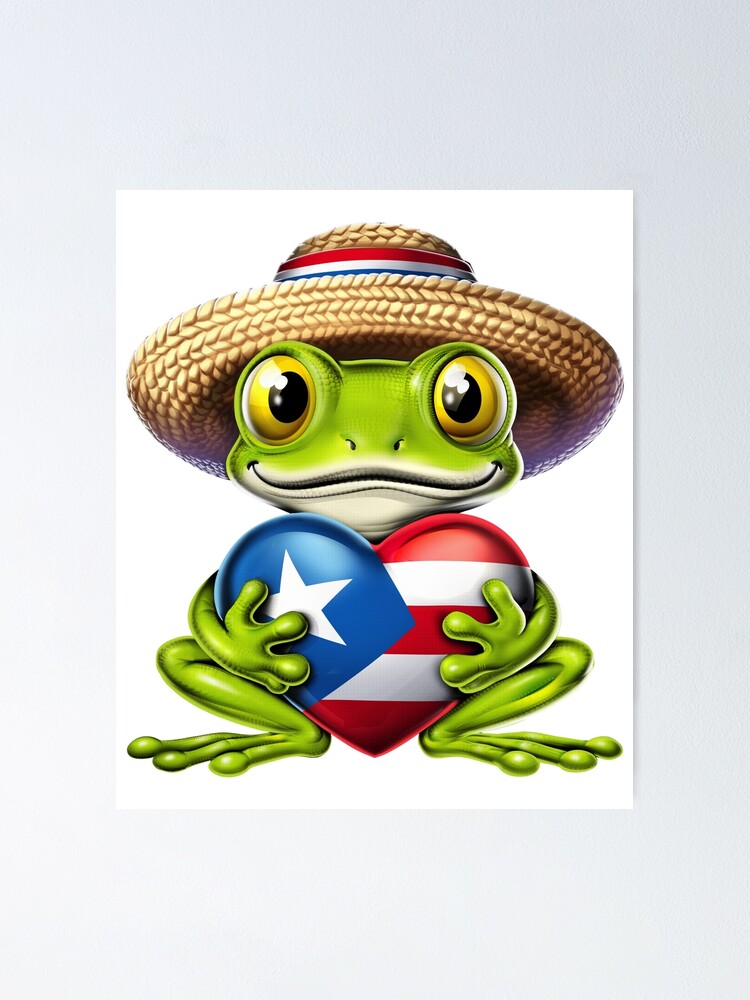 "Puerto Rico Coqui Frog" Poster for Sale by Nikolay Lachezarov Todorov ...