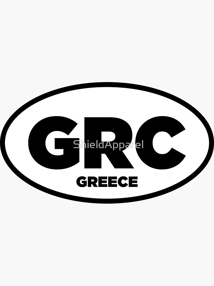 "GRC Greece Gift For Greek Greece Proud" Sticker for Sale by ...
