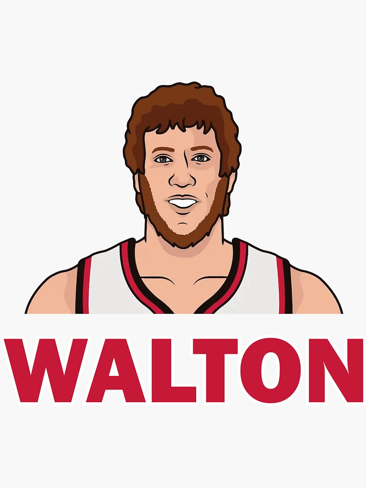 "Bill Walton Basketball Legend Signature Vintage Retro" Sticker for ...