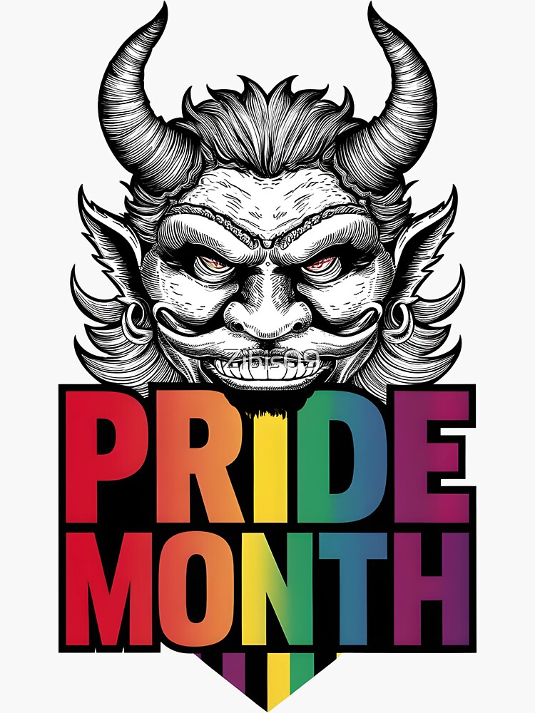 "Pride Month Demon | LGBTQ | Pride Month" Sticker for Sale by Zibis09 ...