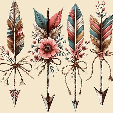 "Rustic Arrows" Sticker for Sale by BreezyDawn | Redbubble